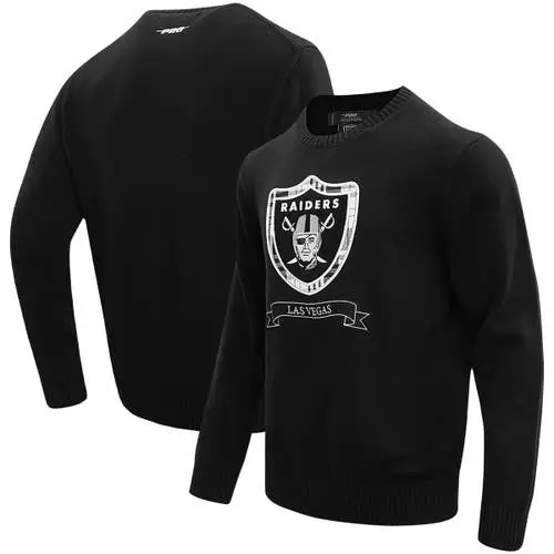 PRO STANDARD Las Vegas Raiders Crest Knit Sweater