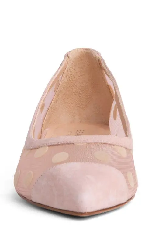 BEAUTIISOLES Blake Polka Dot Flats - Light Pink