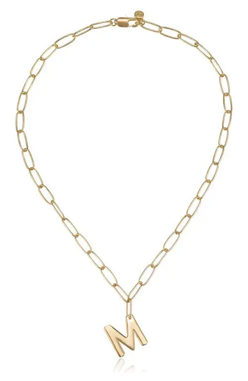 Ettika Initial Pendant Necklace - Gold - M