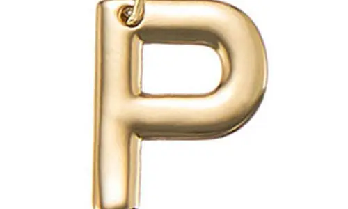 Ettika Initial Pendant Necklace - Gold - P