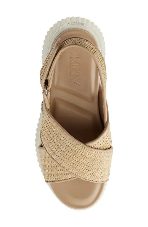 Dkny Malai Crossband Sandals - Beige