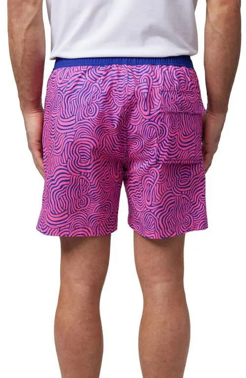 Psycho Bunny Verona Print Swim Trunks