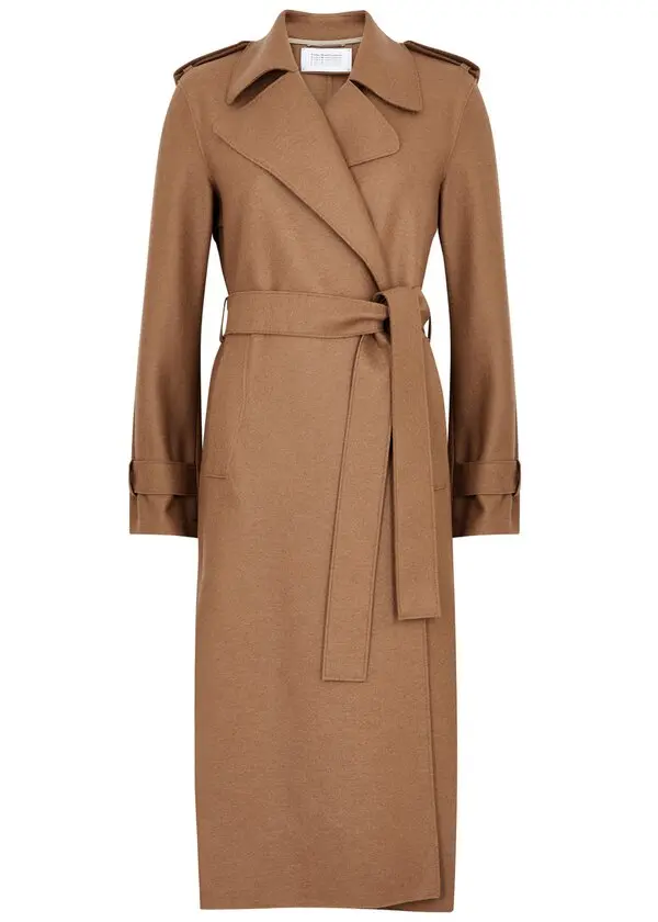 Harris Wharf London Belted Wool Trench Coat