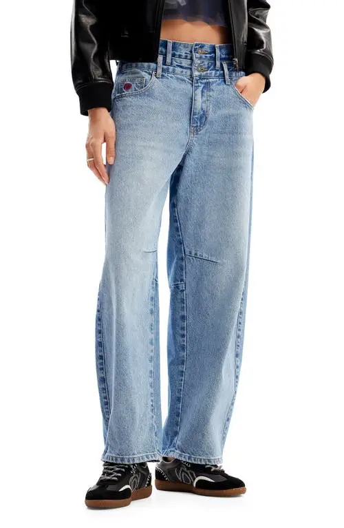 Desigual Double Waist Balloon Leg Jeans