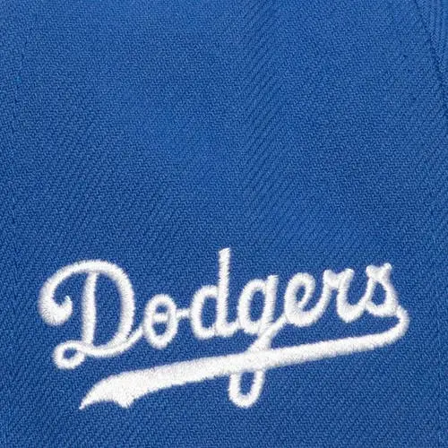 Mitchell & Ness Gray Los Angeles Dodgers Bases Loaded Fitted Hat