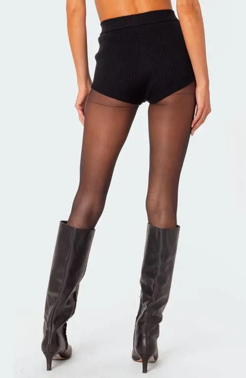 EDIKTED Marcus Rib Micro Shorts