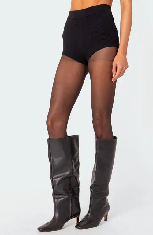 EDIKTED Marcus Rib Micro Shorts