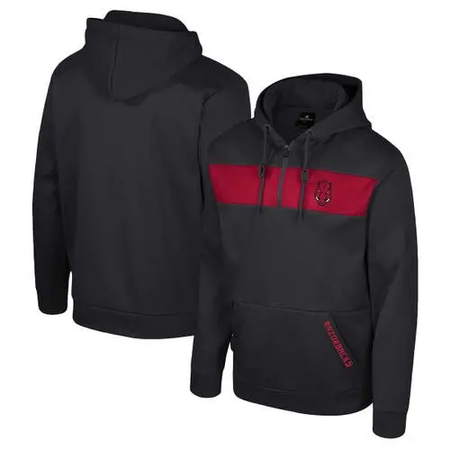 COLOSSEUM Arkansas Razorbacks Quarter-zip Hoodie
