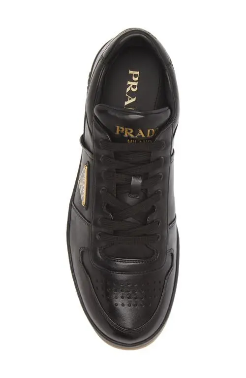 Prada Downtown Leather Sneakers - Nero