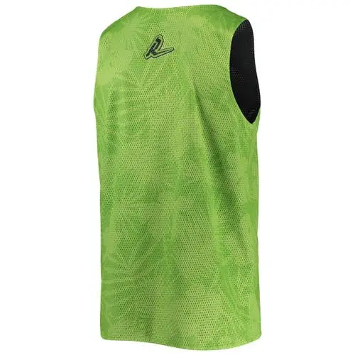 FOCO Black Saskatchewan Rush Reversible Mesh Tank Top