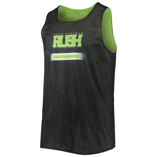 FOCO Black Saskatchewan Rush Reversible Mesh Tank Top