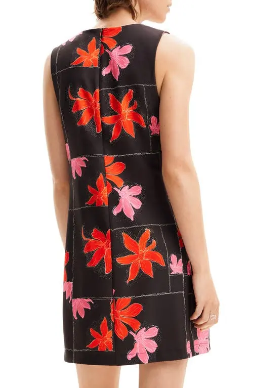 Desigual Floral Print Mini Dress