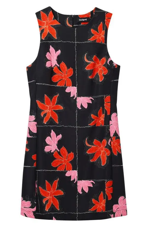 Desigual Floral Print Mini Dress