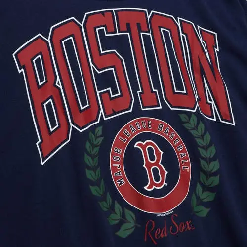 Mitchell & Ness Boston Red Sox Logo Lt 2.0 Pullover Sweatshirt