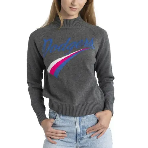LUSSO Los Angeles Dodgers Serena Raglan Pullover Sweater