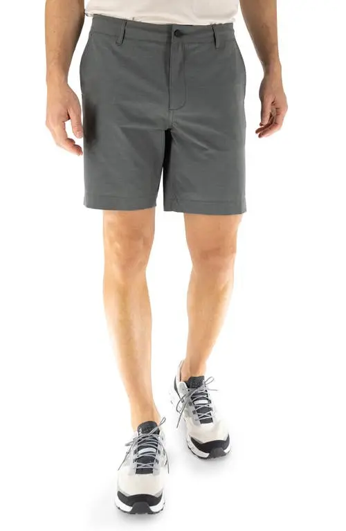 DEVIL-DOG DUNGAREES 8" Hybrid Shorts - Light Grey