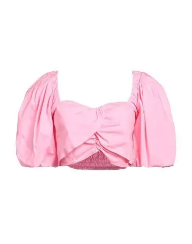 MSGM Gathered Poplin Crop Top