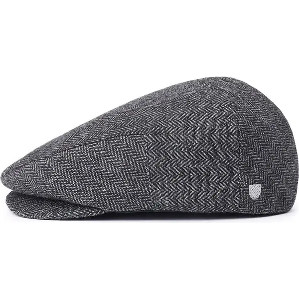 Brixton Hooligan Herringbone Cap - Grey/black