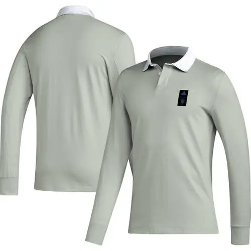 Adidas 2023 Player San Jose Earthquakes Travel Long Sleeve Polo - Gray
