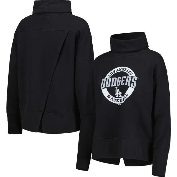 LEVELWEAR Los Angeles Dodgers Sunset Farm Team Pullover Sweatshirt - Black