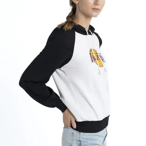LUSSO Los Angeles Lakers Marlowe Tri-blend Raglan Pullover Hoodie