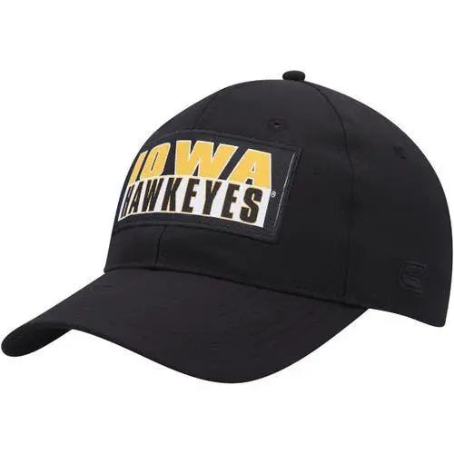 COLOSSEUM Iowa Hawkeyes Positraction Snapback Hat - Black