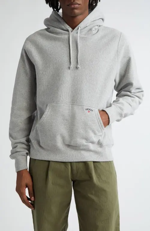 NOAH Classic Cotton French Terry Hoodie - Heather Grey