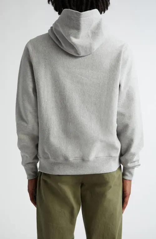NOAH Classic Cotton French Terry Hoodie - Heather Grey