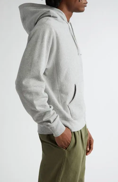 NOAH Classic Cotton French Terry Hoodie - Heather Grey