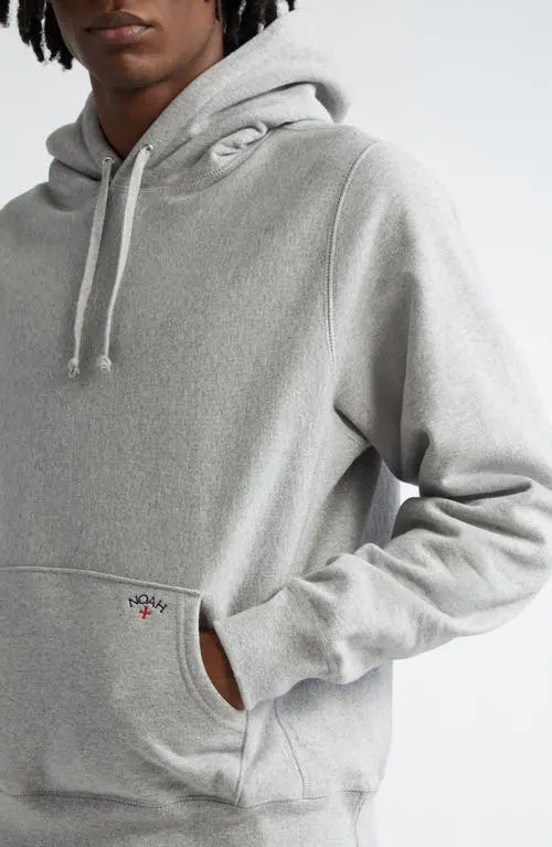 NOAH Classic Cotton French Terry Hoodie - Heather Grey