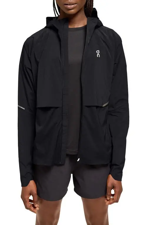 On Core Hooded Packable Running Jacket - Black