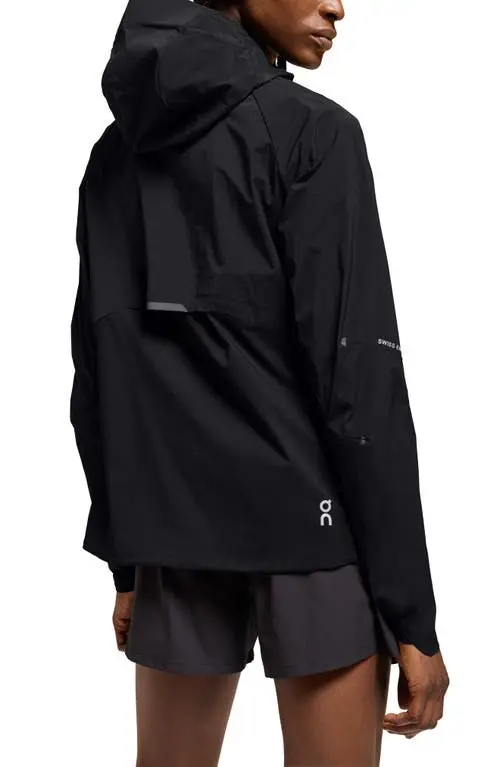 On Core Hooded Packable Running Jacket - Black