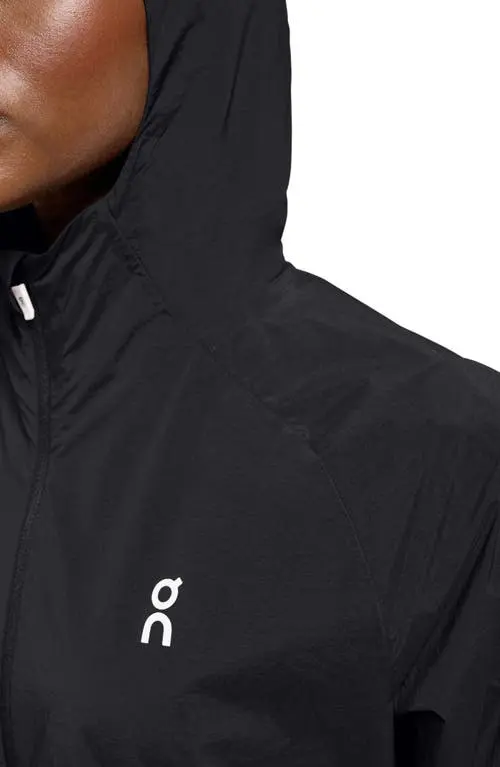On Core Hooded Packable Running Jacket - Black