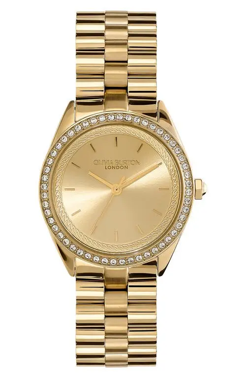 OLIVIA BURTON Bejewelled Bracelet Watch - Gold