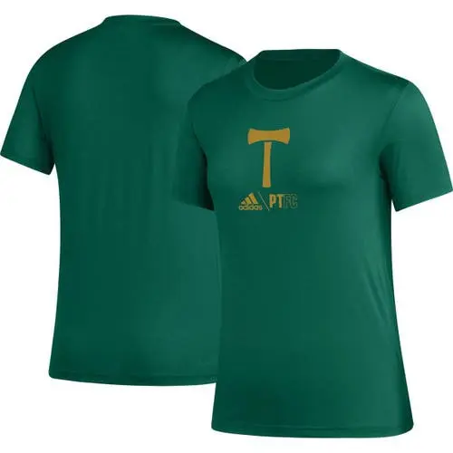 Adidas Portland Timbers Aeroready Club Icon T-shirt By - Green