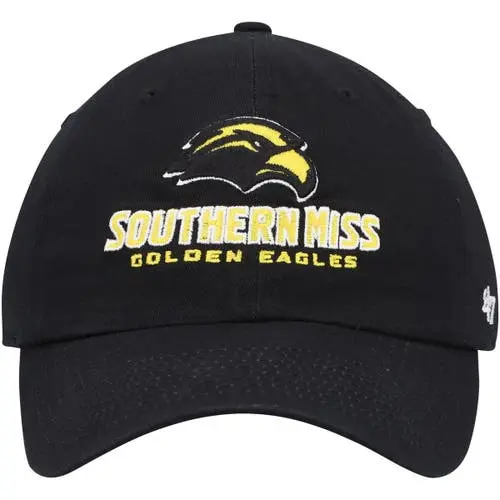 '47 47 Southern Miss Golden Eagles Clean Up Adjustable Hat - Black