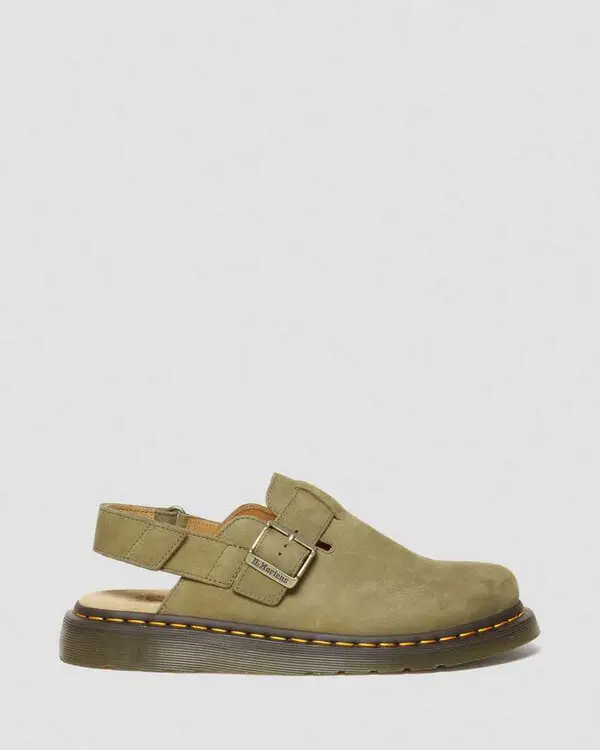 Dr. Martens Jorge Ii Tumbled Nubuck Leather Slingback Mules