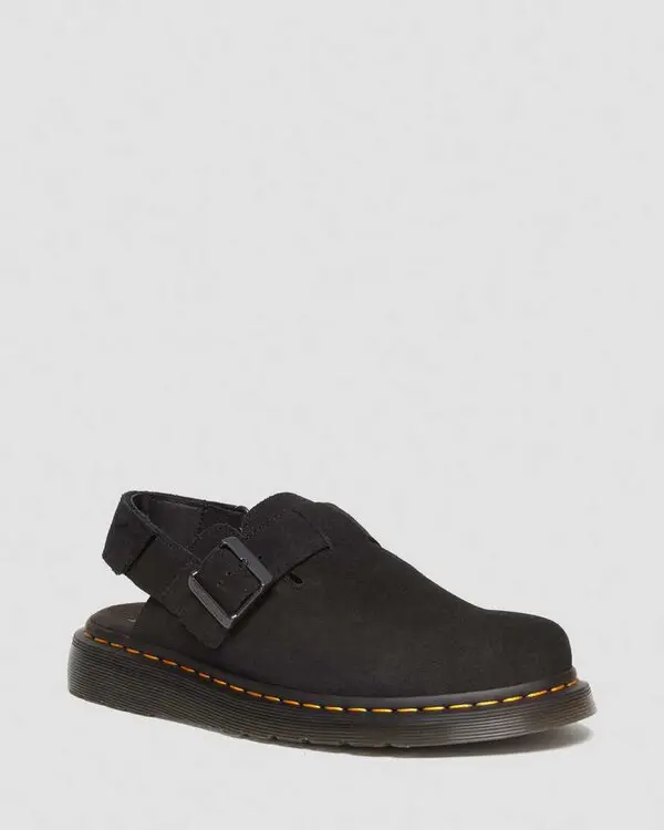 Dr. Martens Jorge Ii Suede Slingback Mules - Black