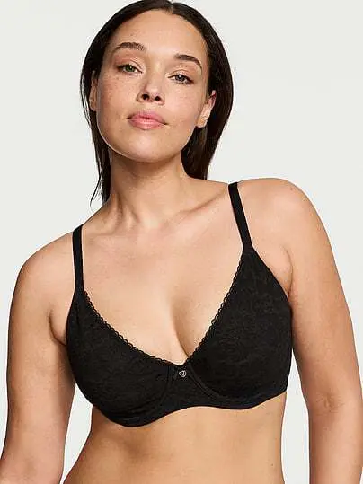 Victoria's Secret Body Victoria Invisible Lift Full-coverage Minimizer Bra - Black
