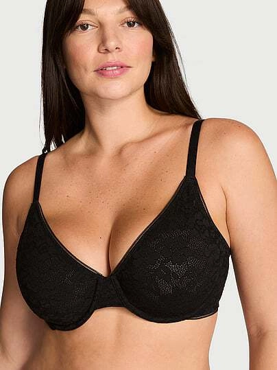 Victoria's Secret Body Victoria Invisible Lift Full-coverage Minimizer Bra - Black