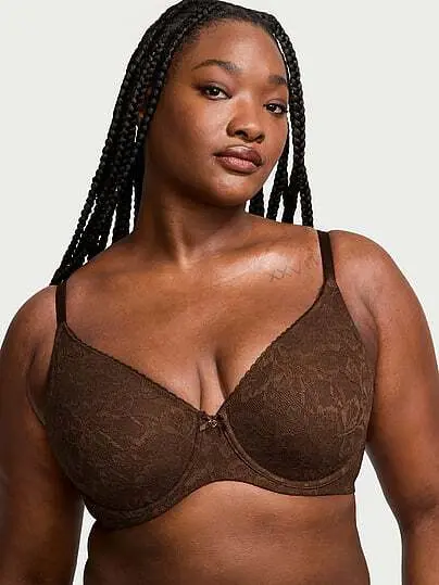 Victoria's Secret Body Victoria Invisible Lift Full-coverage Minimizer Bra - Brown