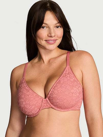 Victoria's Secret Body Victoria Invisible Lift Full-coverage Minimizer Bra - Pink