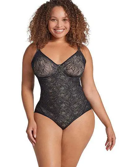 Victoria's Secret Leonisa Shapewear Moderate Compression Underwire Shaping Lace Bodysuit