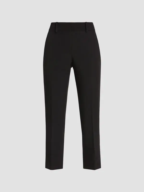 MILLY Nicola Crop Cady Pants - Black