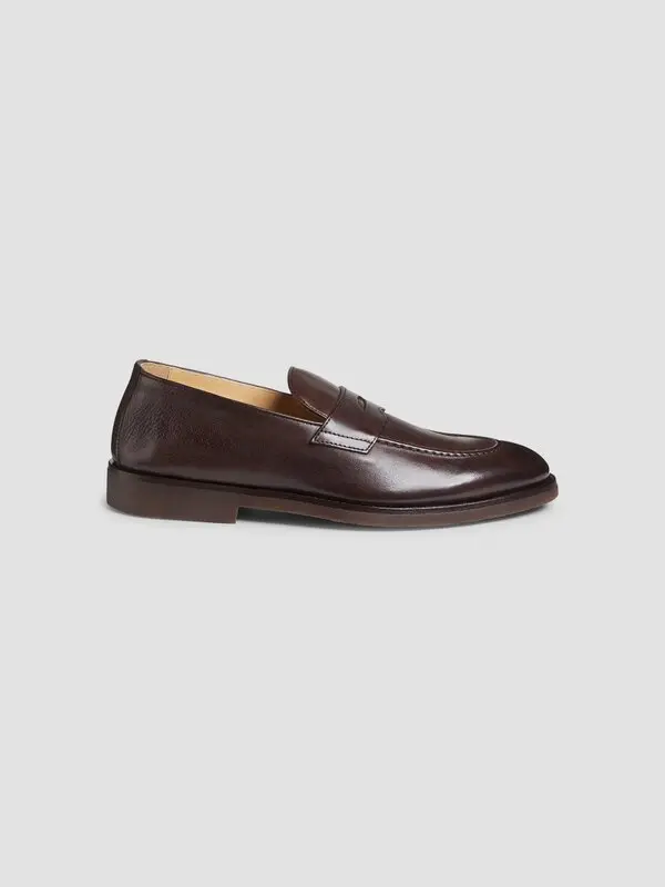 Brunello Cucinelli Leather Loafers - Brown