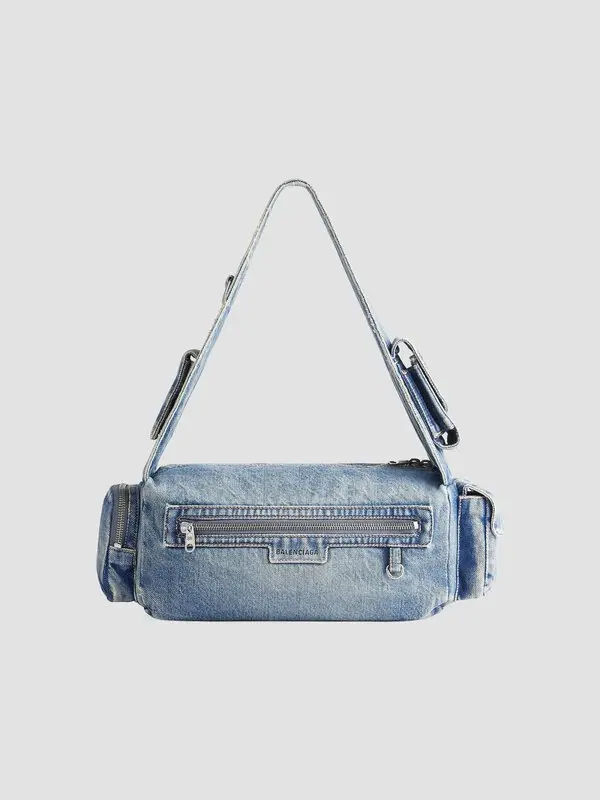 Balenciaga Superbusy Sling Shoulder Bag - Blue