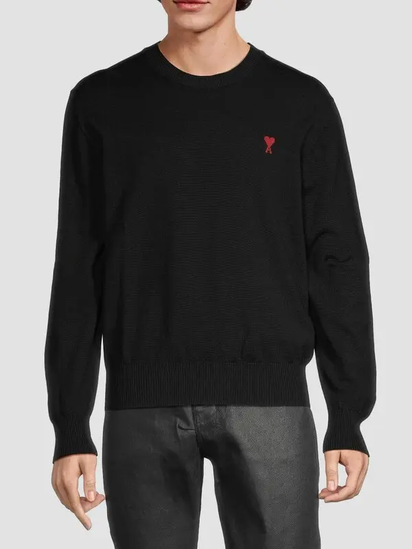 AMI Paris Logo Wool Sweater