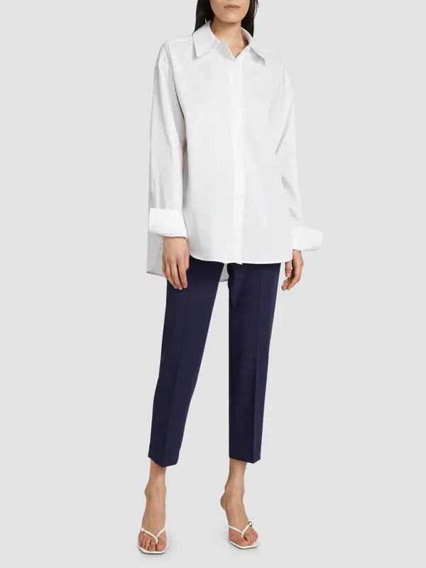 MILLY Nicola Cady Slim-fit Pants