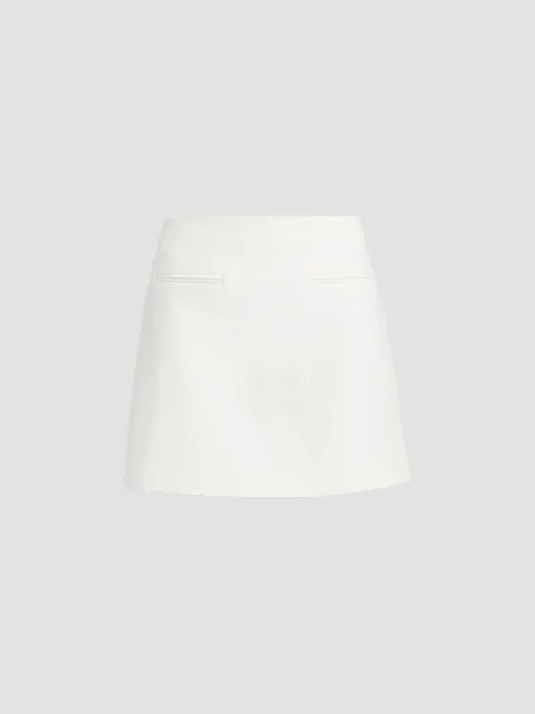 MILLY Cady Miniskirt - Ecru