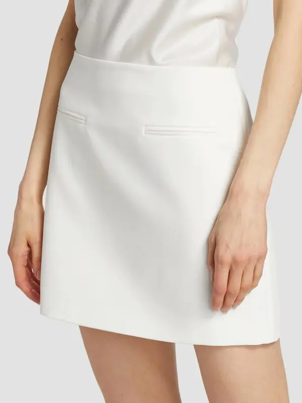 MILLY Cady Miniskirt - Ecru